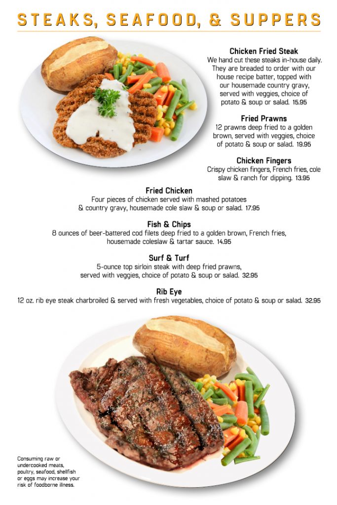 Lakeview Diner Menu Breakfast, Burgers, Home Cooking | Topaz Lodge