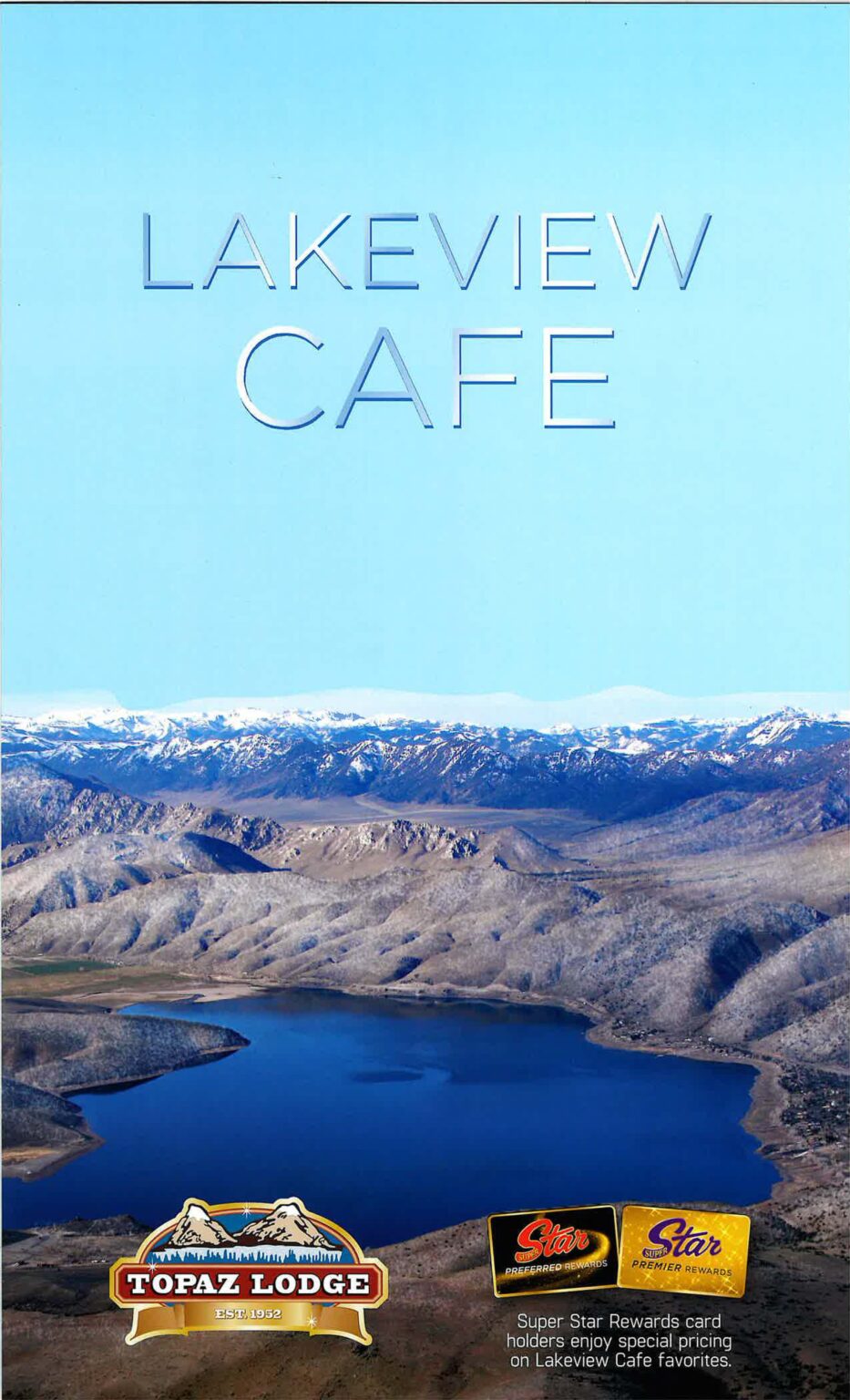 Lakeview Diner Menu Breakfast, Burgers, Home Cooking | Topaz Lodge